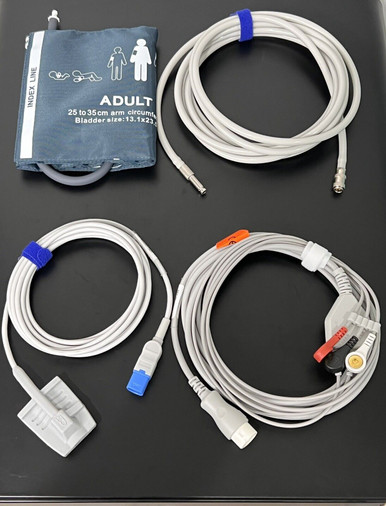 Philips Mp50 Accessories Kit Bundle - Cuff, Hose, Spo2, Ecg ...