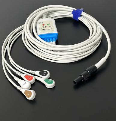 Midmark Cardell Compatible 5 Lead Snap Ecg Cable - Industrial Lynx