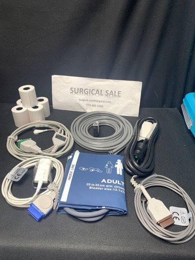 Ge Dash 3000, 4000, 5000 - Accessories Kit - Masimo Spo2, Ecg, Temp ...