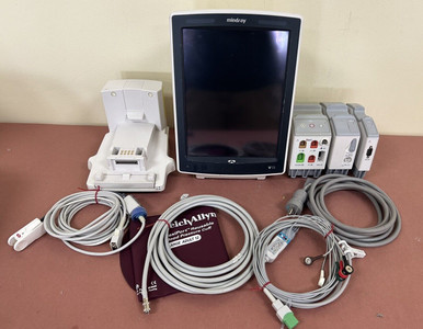 Mindray V12 Patient Monitor W/ V-Dock Power Supply & Modules (Co2 ...