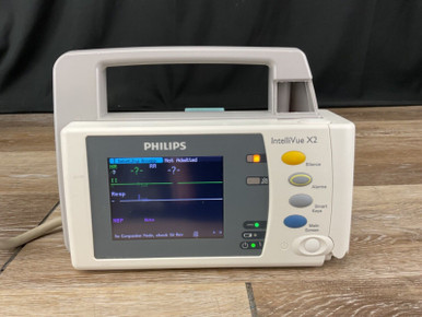 Philips Intellivue X2 M3002A Portable Sp02 Ecg Mms Patient Transport ...