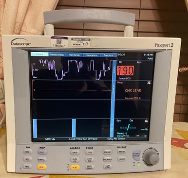 Datascope Passport 2 Patient Monitor(0996-00-0045-001) W/ Accessories ...