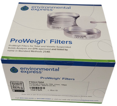 (100 Pack Box) Environmental Express F93447Mm Proweigh Filters For Tss ...