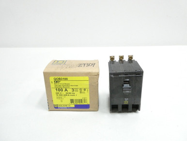 Square D Qob3100 Molded Case Circuit Breaker 3P 100A Amp 240V-Ac ...