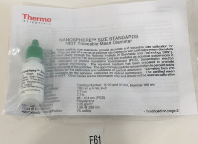 Thermo Scientific Nanosphere Nist Traceable 3100 And 3100A Mean ...