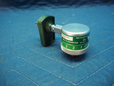 Precision Medical Oxygen Flowmeter Dial 0 25 Lpm Chemetron Adapter ...