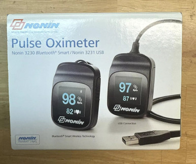 Nonin 02 Meter Model 3230 Bluetooth Smart Pulse Oximeter - Industrial Lynx