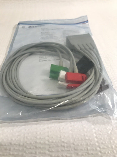 Philips Ecg Ekg 5 Lead Cable Model M1425A - Industrial Lynx