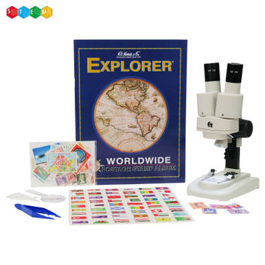 Iqcrew By Amscope Kids 20X50X Portable Led Microscope & Stamp ...