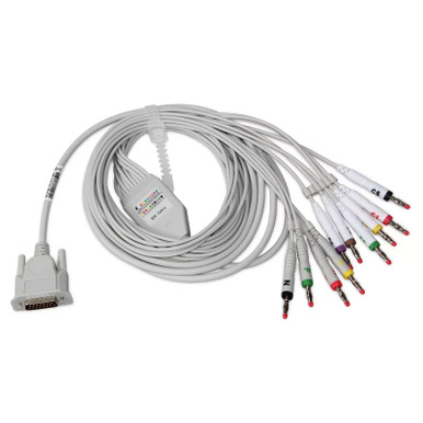 12 Lead Wire Ecg CableEcg Lead For Contec Ecg MachineEkg ...