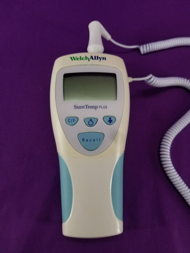 Welch Allyn Suretemp Plus Medical Grade Digital Thermometer With Probe ...