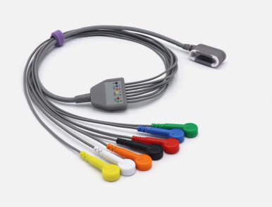 Ge Seer 1000 48Hr Holter Ecg Cable Snap Compatible - Industrial Lynx