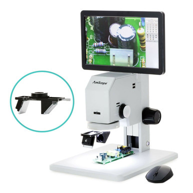 3D Digital 0.7X4.5X Inspection Microscope +11.6" Hd Screen +3D Rotary ...