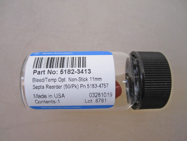 Agilent 5182-3413 High Temp Low Bleed Septa, 11Mm, 5Pcs - Industrial Lynx