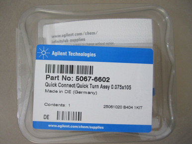 Agilent 5067-6602 Infinitylab Quick Connect/Quick Turn Assembly ...