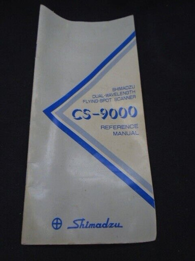 Shimadzu Dual-Wavelength Flying-Spot Scanner Reference Manual Cs-9000 ...