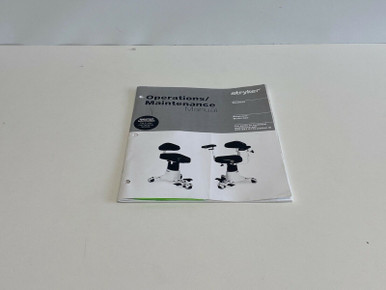 Stryker Surgistool Operations/Maintenance Manual 830 - Industrial Lynx