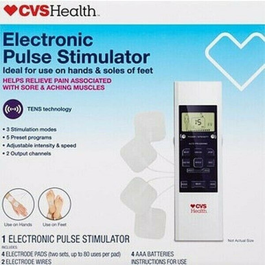 Cvs Health Electronic Pulse Stimulator Tens Muscle Pain Relief Mdts111 ...