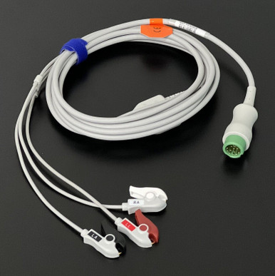 Mindray Mpm Module Ecg Cable 3 Leads Grabbers Compatible - Industrial Lynx