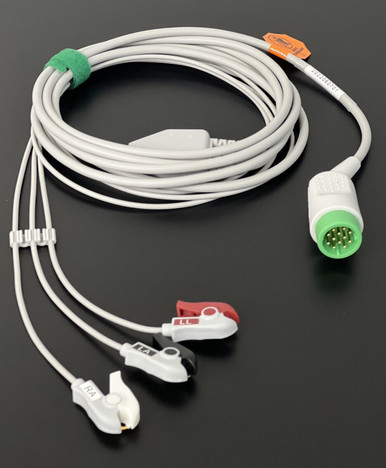 Physio Control Lifepak 12 Ecg Cable 3 Lead Grabbers - Industrial Lynx