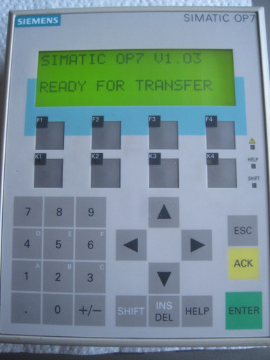 Siemens Simatic Operator Panel Op7 6Av3 607-1Jc20-0Ax1 E06 - Industrial ...