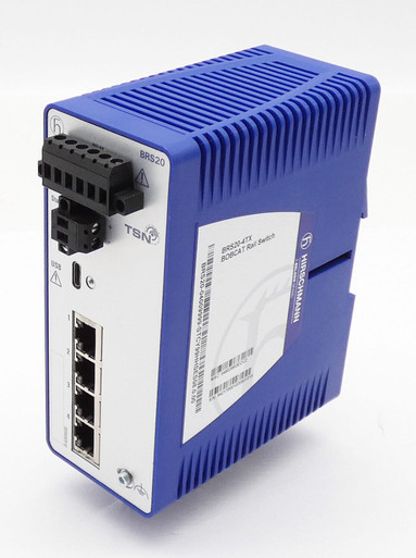 Hirschmann Tsn Brs20 Brs20-4Tx 4-Port Bobcat Rail Switch - Industrial Lynx