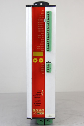 Beckhoff Ax2003 Digital Compact Servo Amplifier + B200 Lightbus Adapter ...