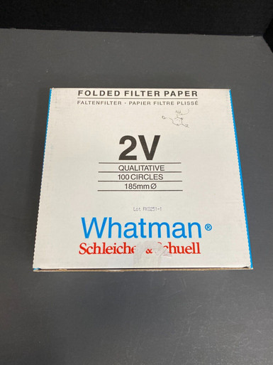 Whatman Qualitative Filter Paper 2V 185 Mm Total Of 100 Filters ...
