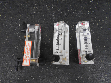 Lot Of 3 Dwyer O2 Flow Rate Regulator Gauges Max Flow Rate 2L/Min ...