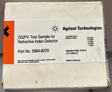 Agilent Part No. 5064-8220 Lc Standards And Kits, Refractive Index ...
