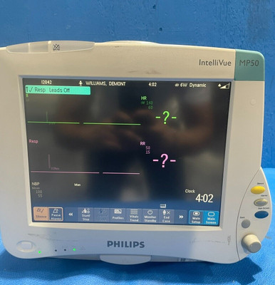 Philips Intellivue Mp50 Patient Monitor W/Module - Industrial Lynx