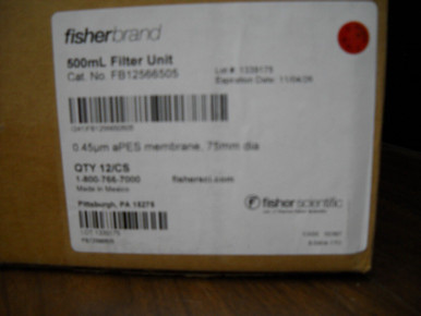 Fisher 500Ml Filter Unit Cat No Fb12566505 - Industrial Lynx