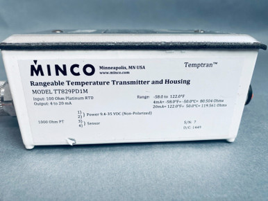 Minco Temptran Rangeable Temperature Transmitter And Housing - Industrial Lynx