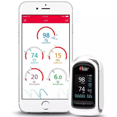 Masimo Mightysat Fingertip Pulse Oximeter - 9900 - Oled Bluetooth ...