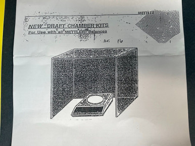 Mettler Toledo Draft Chamber Kit 17 In. X 16 In. X 17 In. - Industrial Lynx