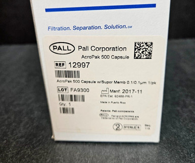 Pall Filter Capsule Acropak 500 Supor Membrane 2 Filters - Industrial Lynx