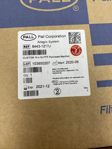 Pall Allegro System Permeable Manifold - Industrial Lynx