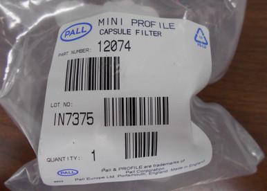 Pall Mini Profile Capsule Filter Part No 12074 Lot Of 7 Filters ...