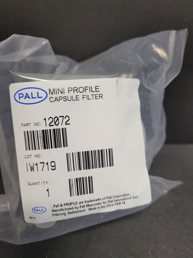 Pall Mini Profile Capsule Filter 5 Um Total Of 3 Filters - Industrial Lynx