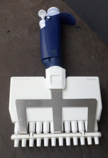 Gilson Pipetman 20-200L P200 12 Channel Manual Pipette - Industrial Lynx