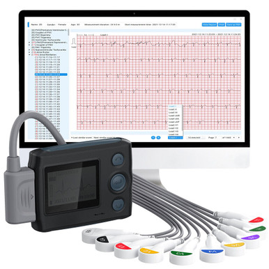 Ai 12 Lead Ecg Holter Recorder With Ai Analysis Pc Report, Pacing Check ...