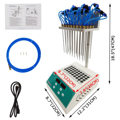 110V Dry-Type 36 Holes Termovap Nitrogen Sample Concentrator Nitrogen ...