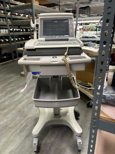 Ge Medical Systems Mac 5500Hd Ekg Machine 2053900-001 With Trolley Cart ...
