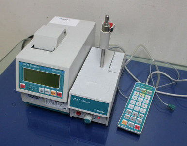 Metrohm 756 Kf Coulometer With Keypad And 703 Ti Stand - Industrial Lynx