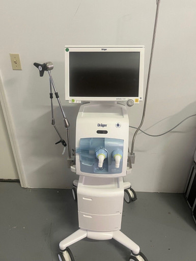Drager Evita Infinity V500 Ventilator W/ Neo, Compressor, Power Supply ...