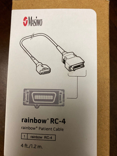 Masimo Rainbow Rc-4 Rainbow 20-Pin 4 Foot Patient Cable Pn 2406 ...