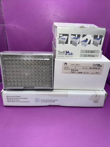 Brandtech, Treff Lab. Transferpette Multichannel Pipette 8 Channel 0.5 ...