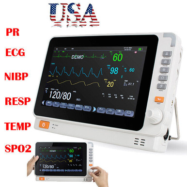 Medical Icu Vital Signs Patient Monitor 6Parameter Ecg//Spo2/Temp/Resp ...