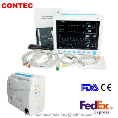 12.1" Icu Vital Sign Multi-Parameter Patient Monitor,Ecg,,Spo2,Pr,Resp ...