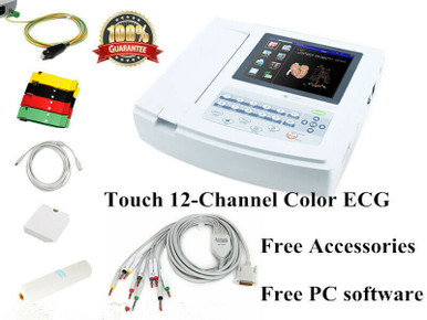 Digital 12-Channel 12-Lead Electrocardiograph Ecg/Ekg Machine ...